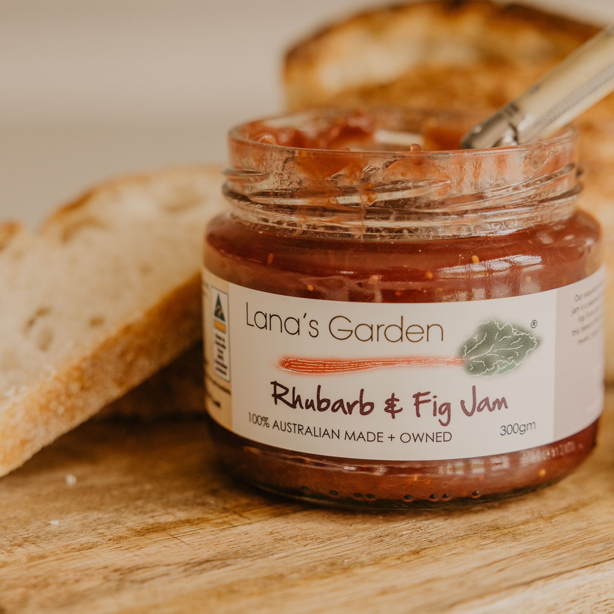 Lana's Garden Rhubarb and Fig Jam