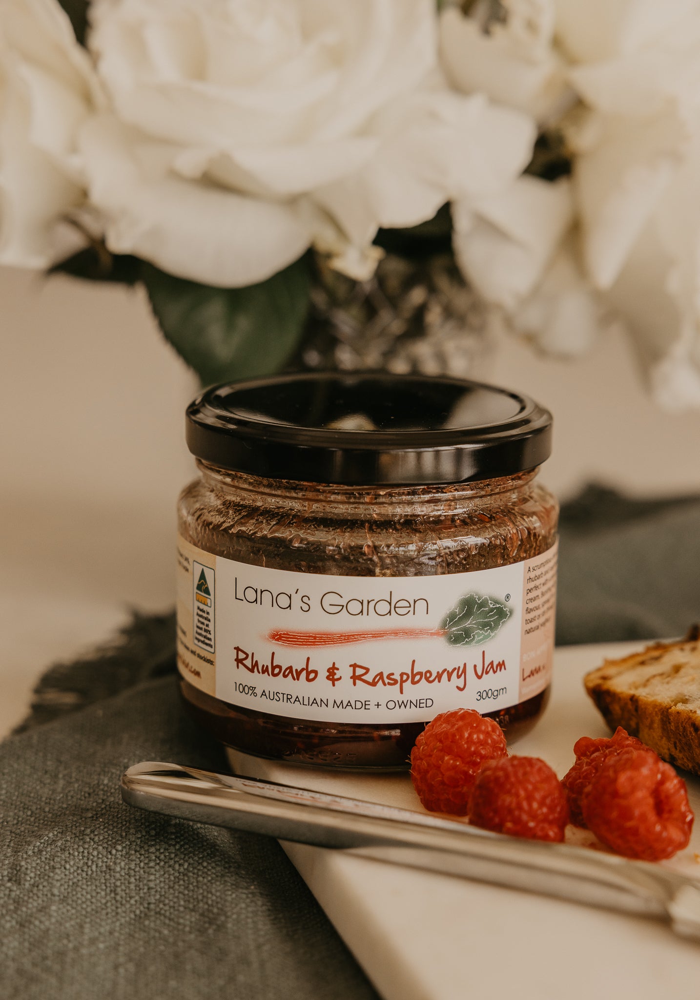 Rhubarb & Raspberry Jam – Lana's Garden